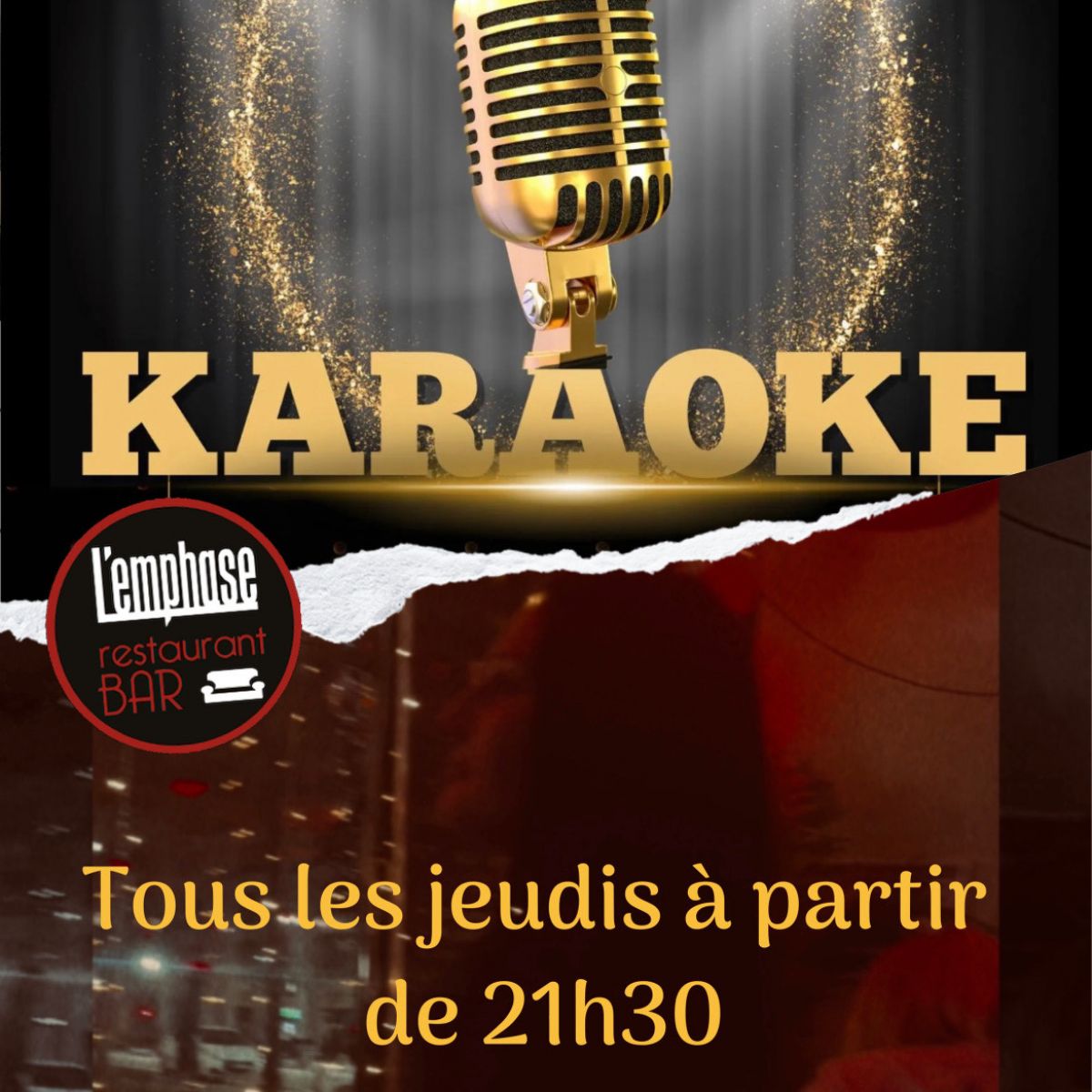 Soirée KARAOKE & BLIND TEST à L'EMPHASE, tous les jeudis | Placeminute